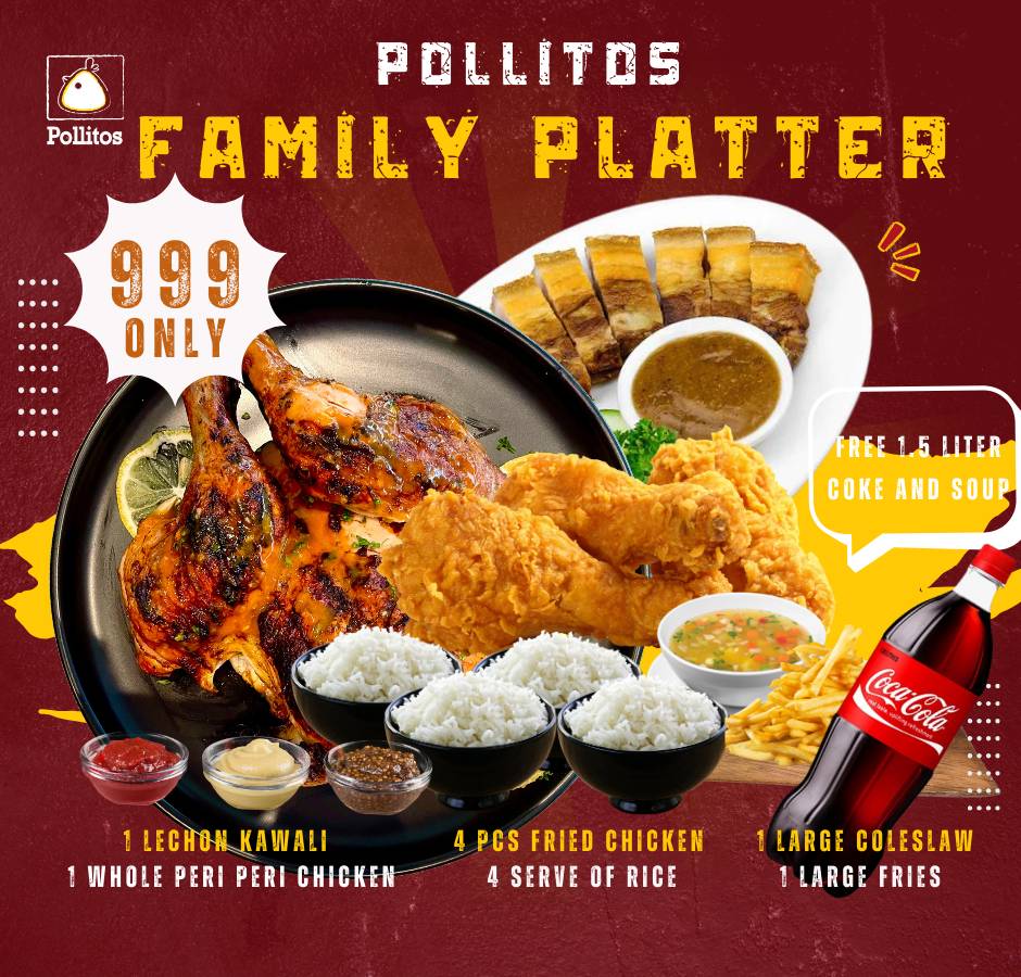 Menu at Pollitos Cafe and Restaurant, City of Naga