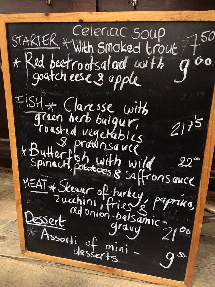 Menu at Café Restaurant De Reiger, Amsterdam