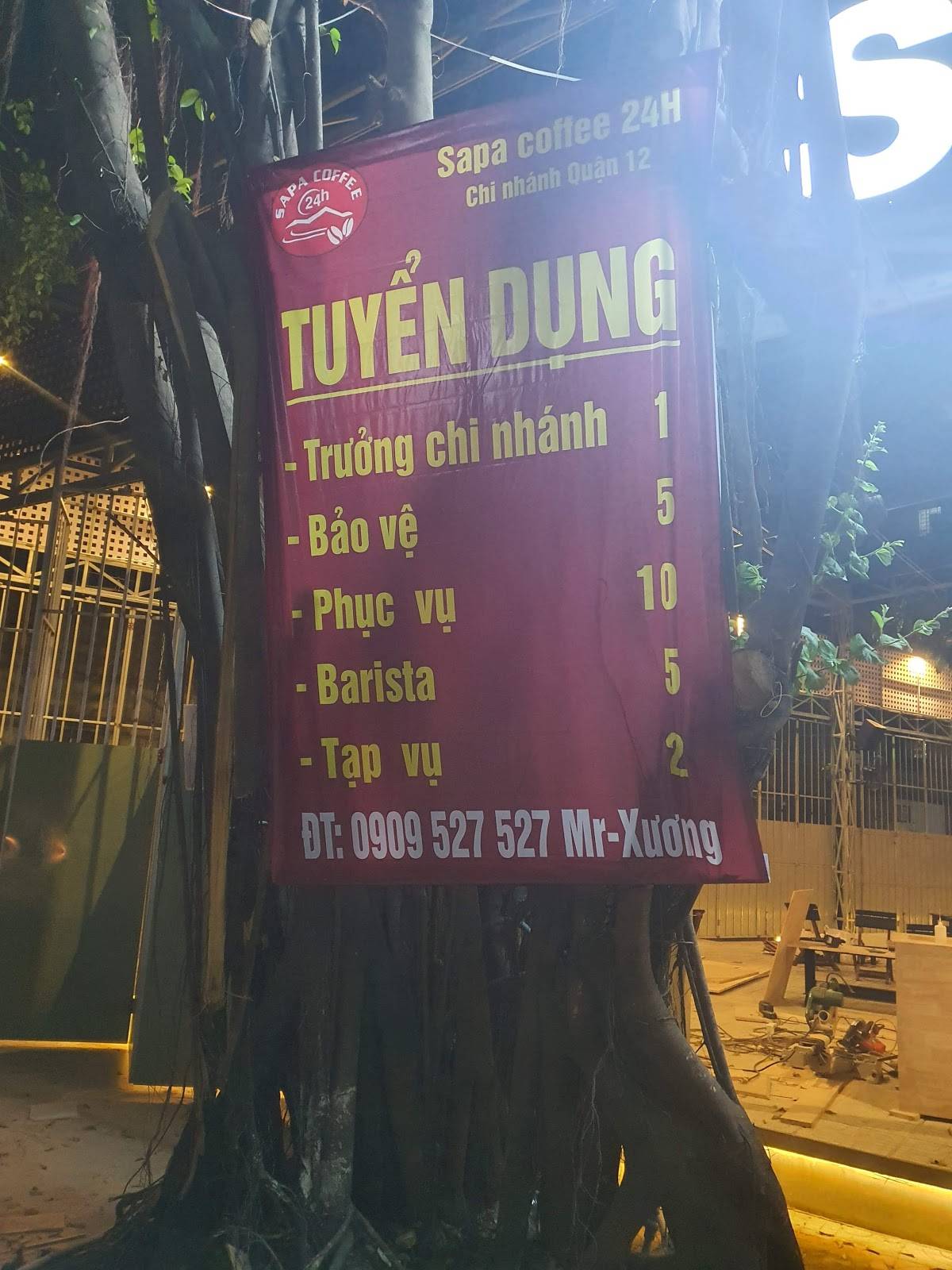Menu at SAPA COFFEE 24H cafe, Ho Chi Minh City, 3A Tân Chánh Hiệp 35