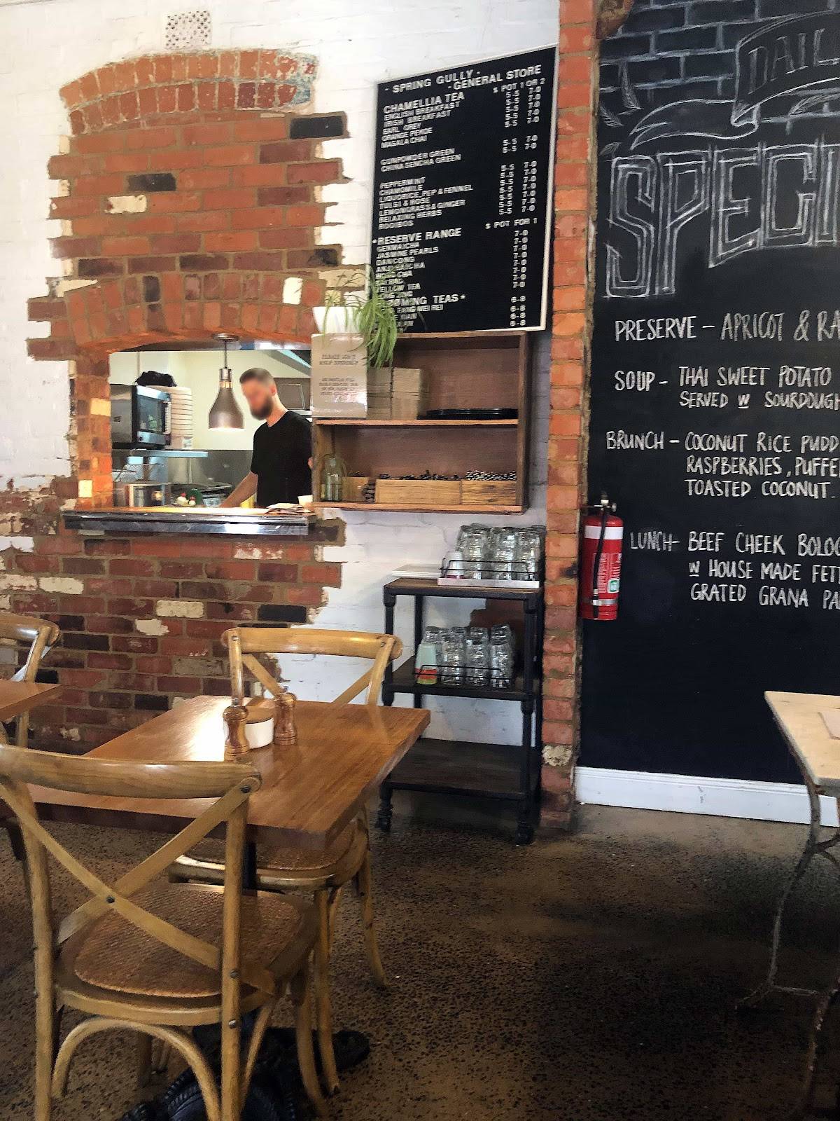 Menu at Spring Gully General Store cafe, Spring Gully