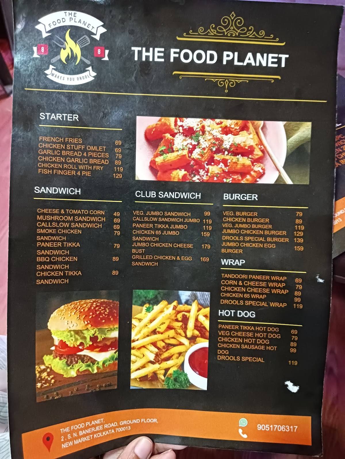 Menu at THE FOOD PLANET, Kolkata