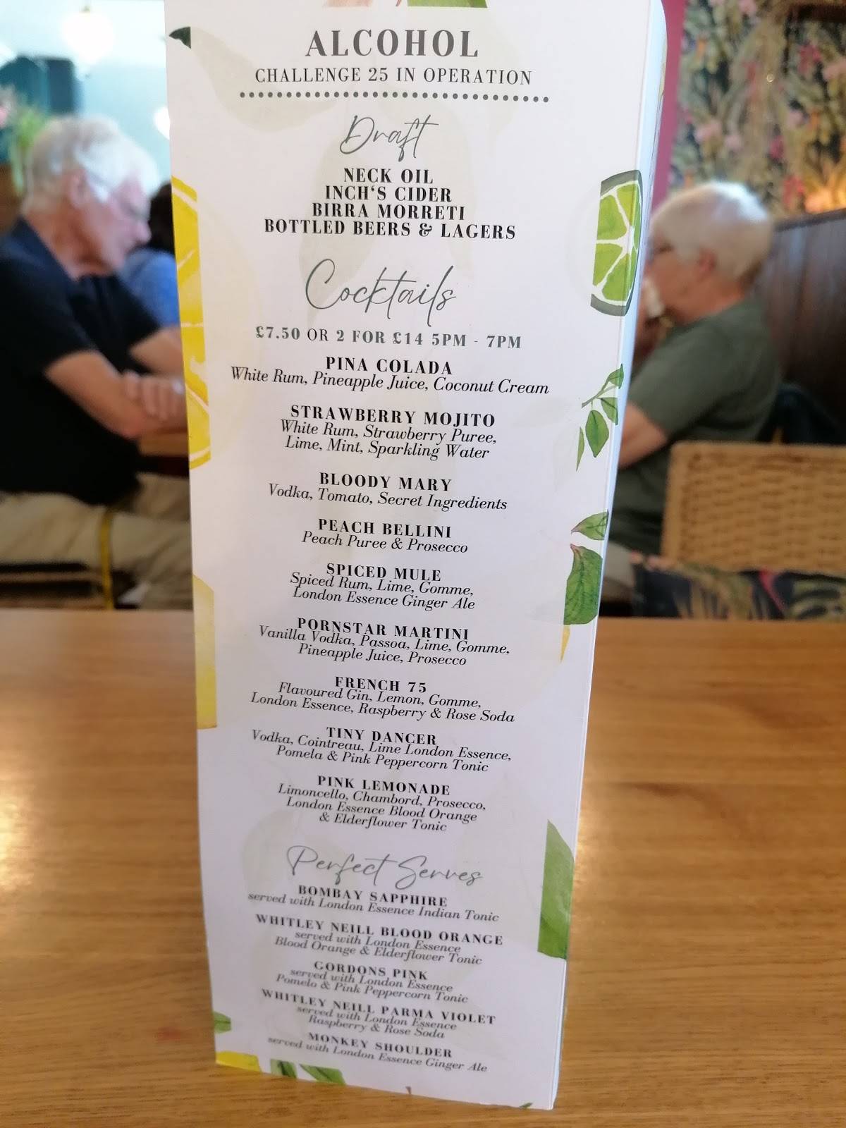 Menu at The Boathouse and Terrace, Redcar cafe, Redcar