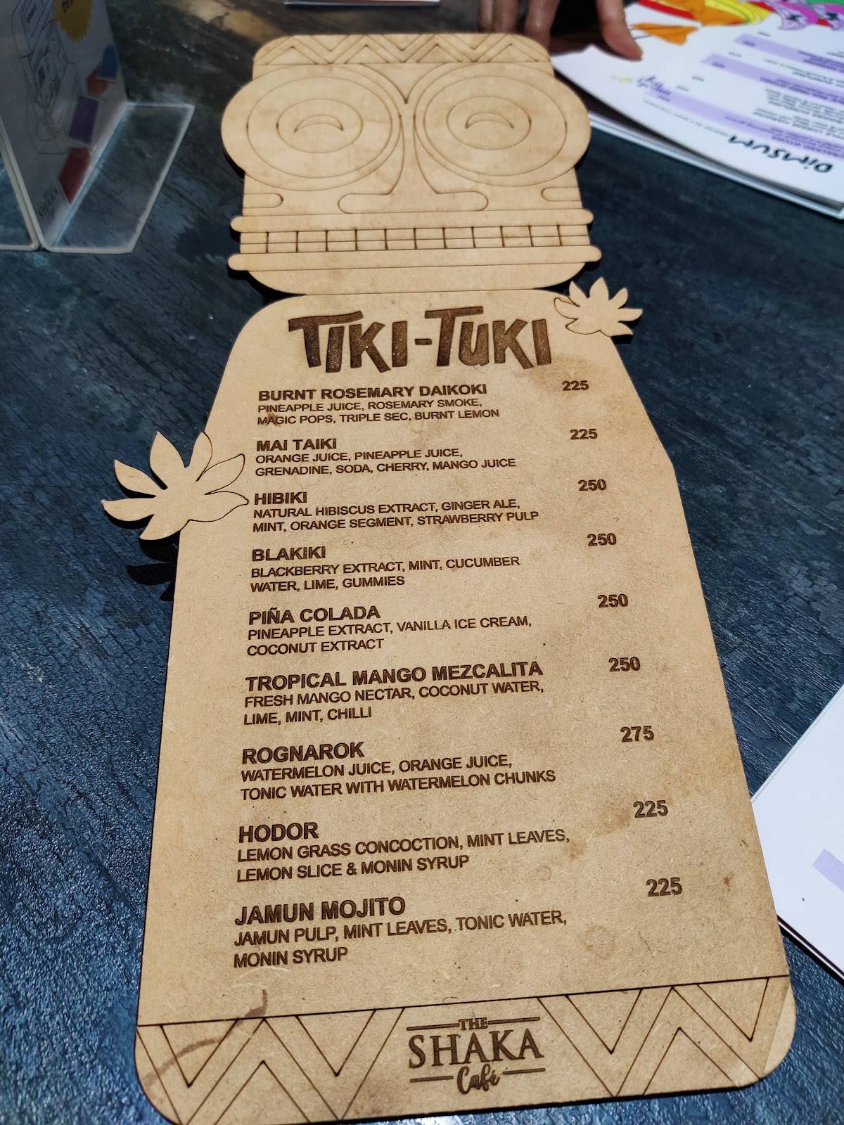 Menu at The Shaka Cafe, Ahmedabad