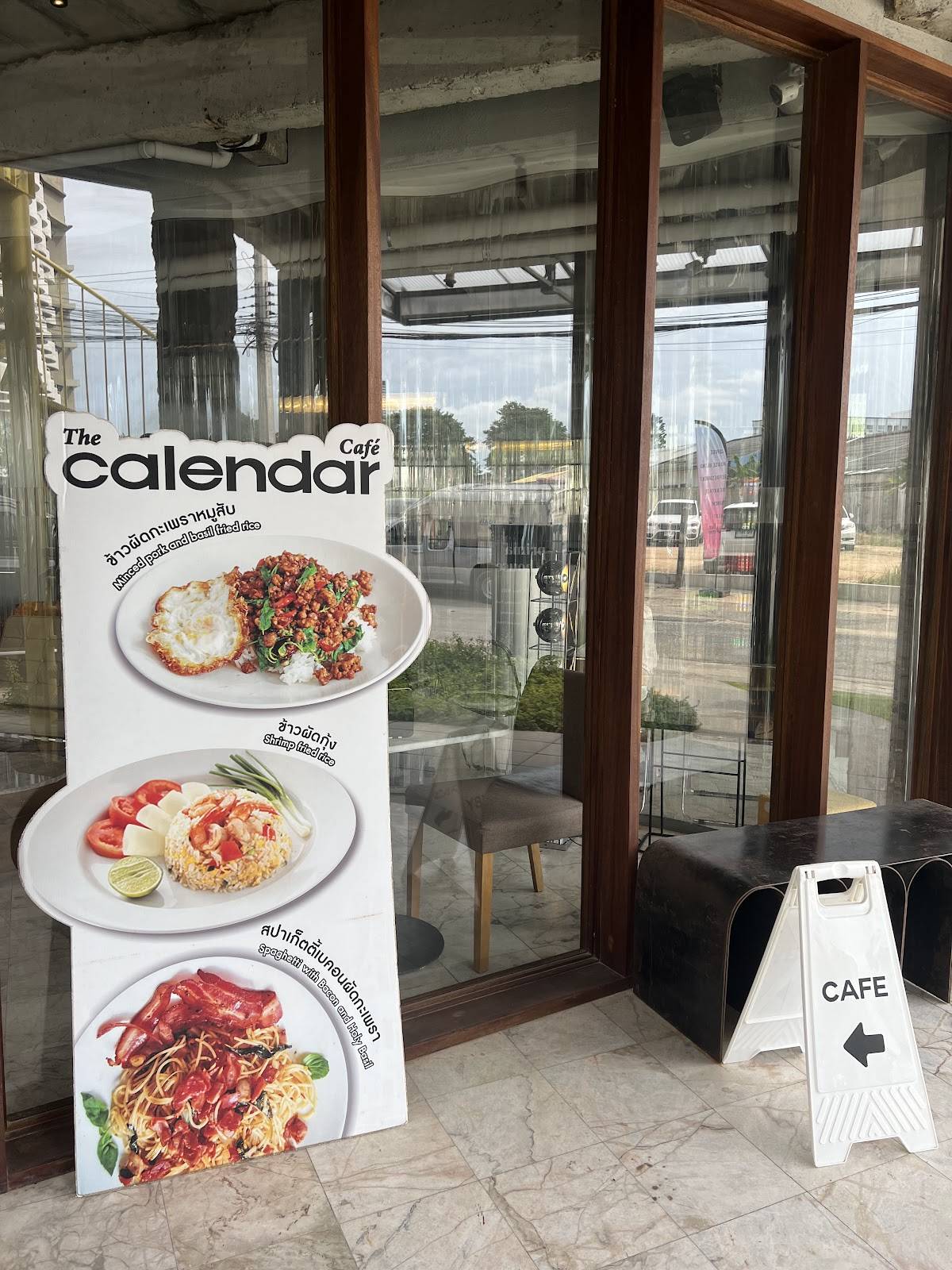 Menu at The calendar cafe, Takhian Tia