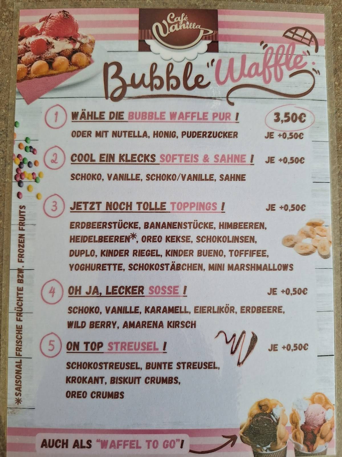 Carta de Café Vanilla, Gunzenhausen