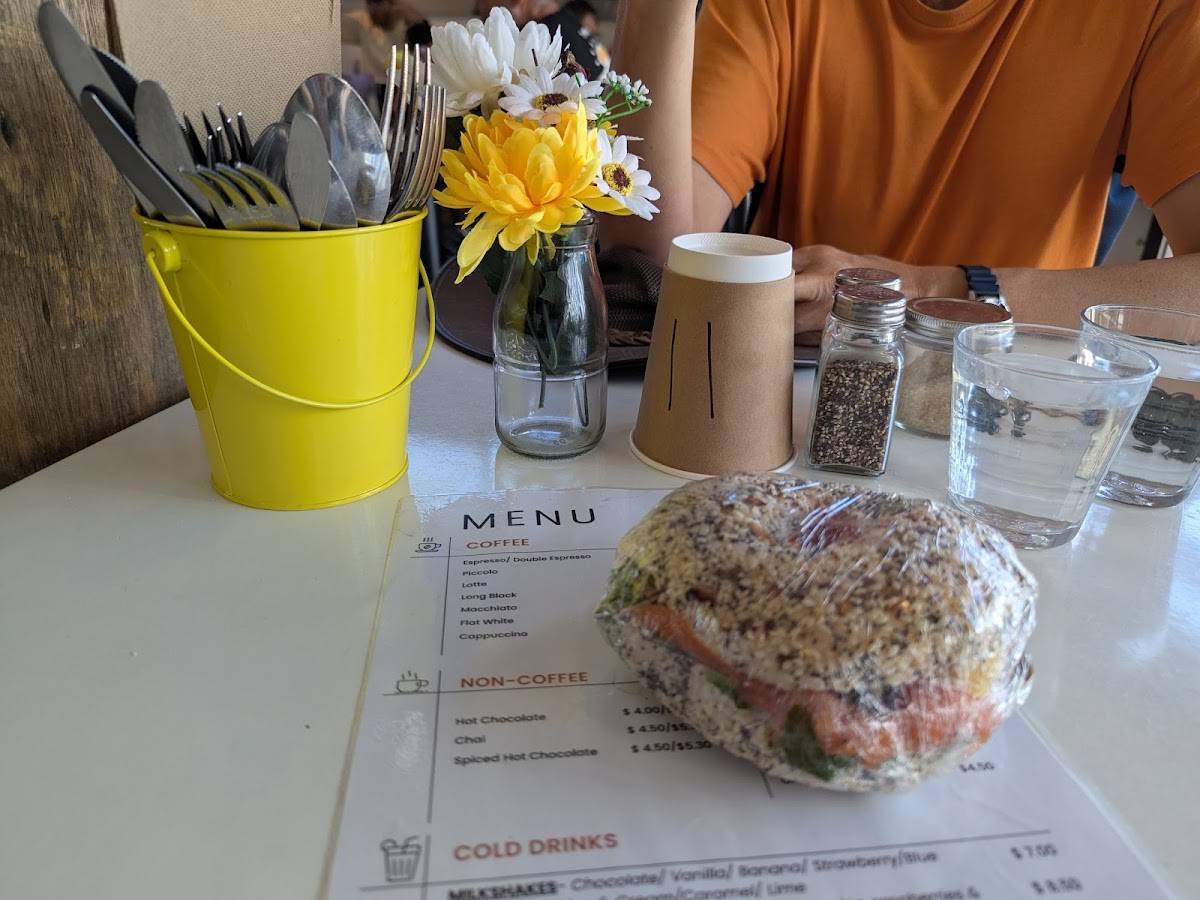 Menu at Wonthaggi state coal mine cafe, Wonthaggi