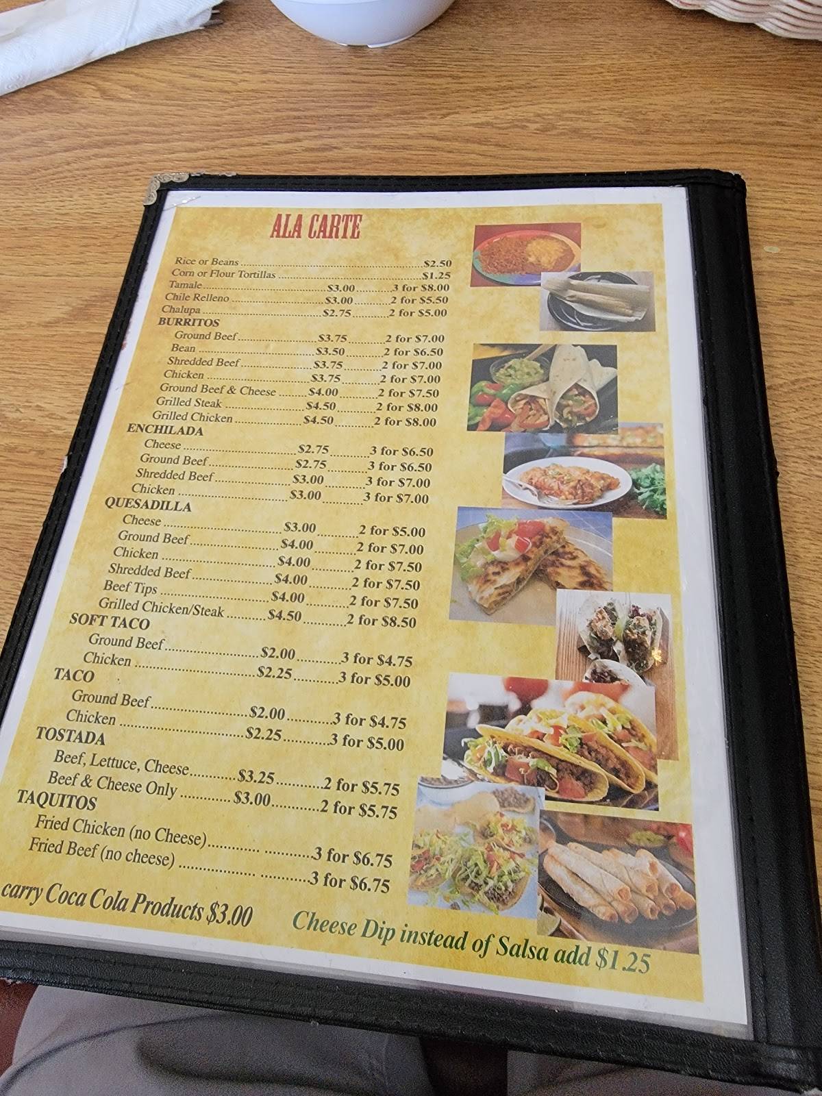 Menu at Calaveras Mexican Bar & Grill, Austintown