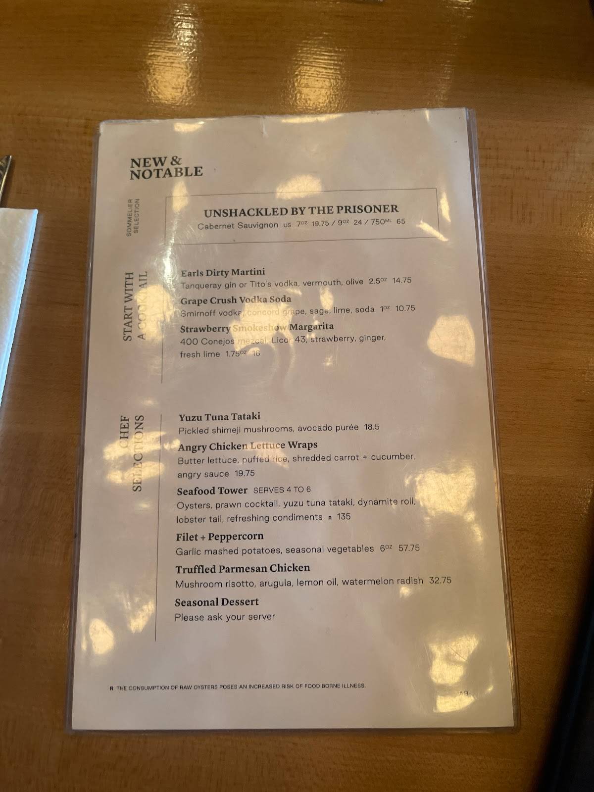 Menu at Earls Kitchen + Bar, Calgary, 130 Ave SE #200