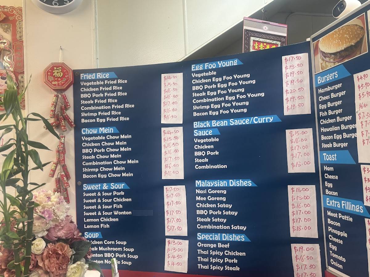 Menu at Calypso Fish & Chips restaurant, Lower Hutt