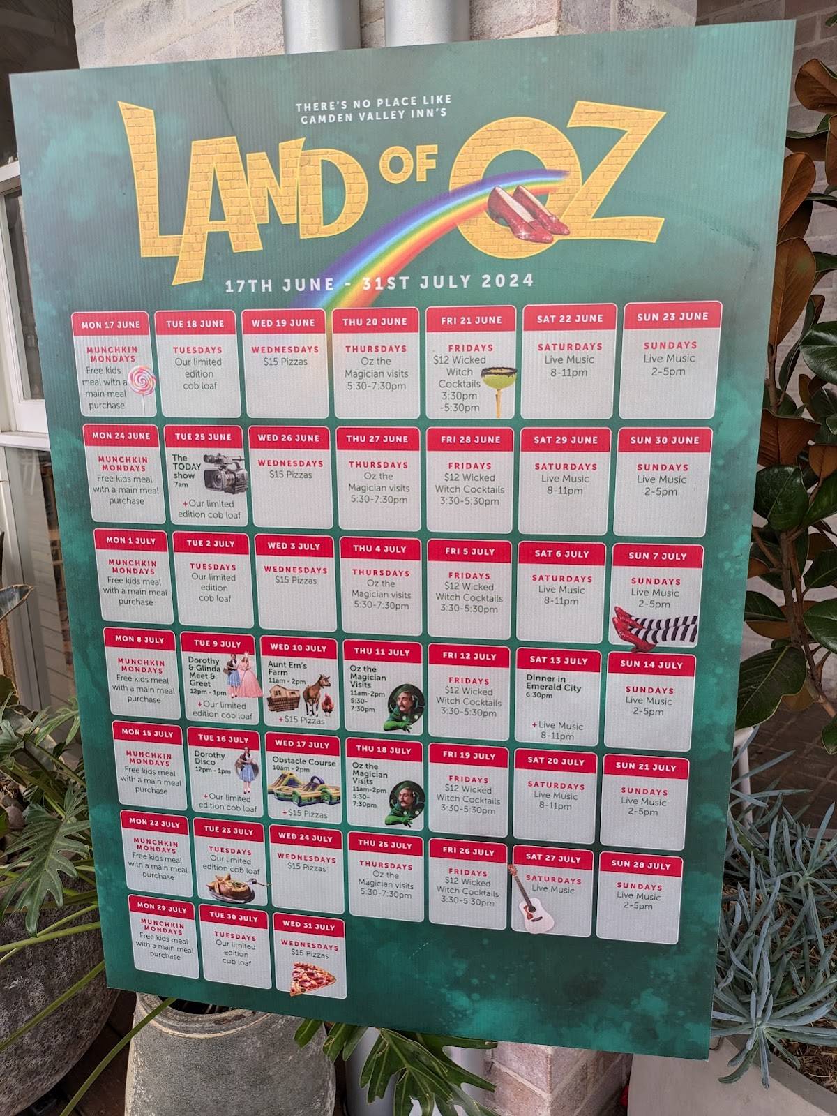 Menu at Camden Valley Inn (CVI) pub & bar, Camden, 290 Remembrance Driveway