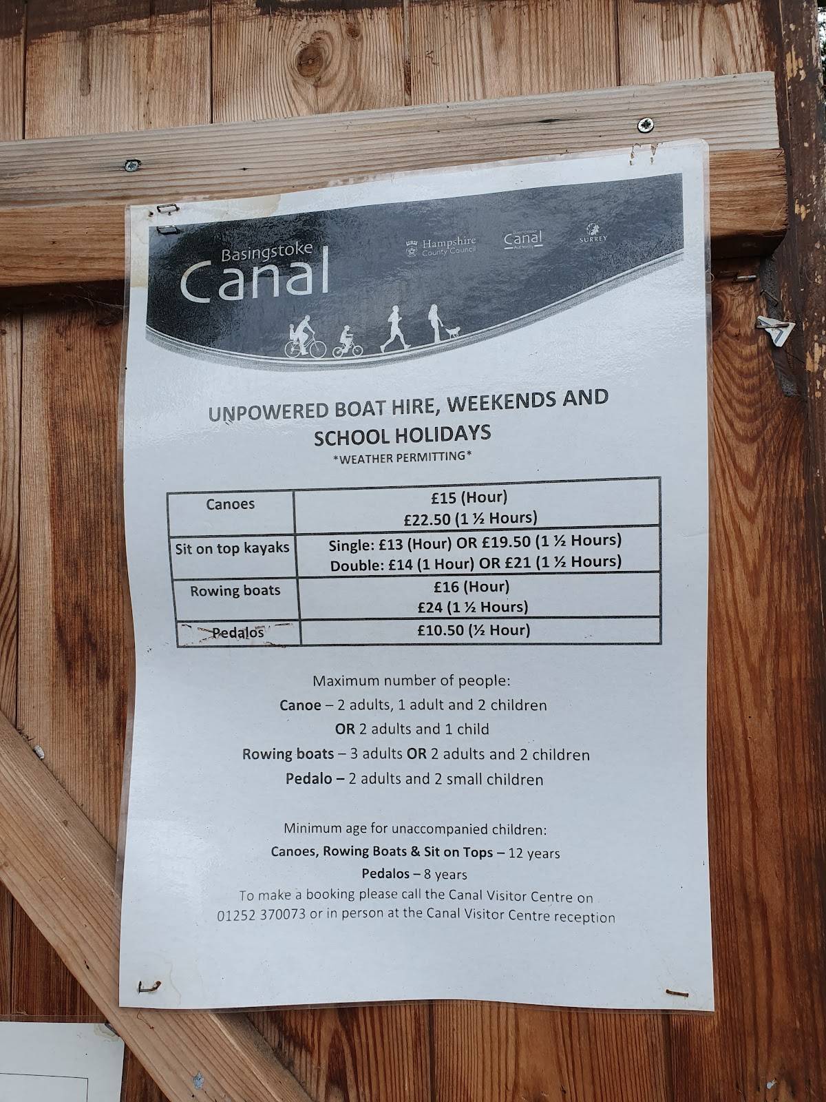 Menu at Canal Café cafe, Camberley