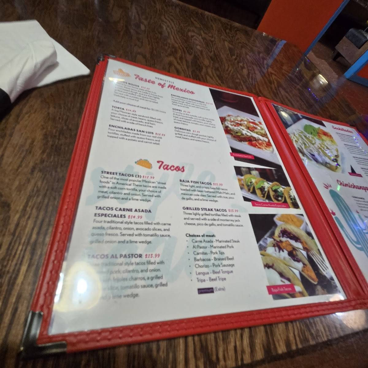 Menu at Casa Grande restaurant, Poplar Bluff, N Westwood Blvd