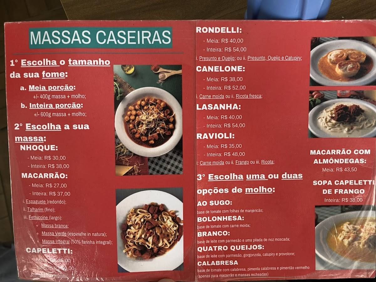 Menu em Casa Das Massas restaurante, Curitiba, R. Lamenha Lins