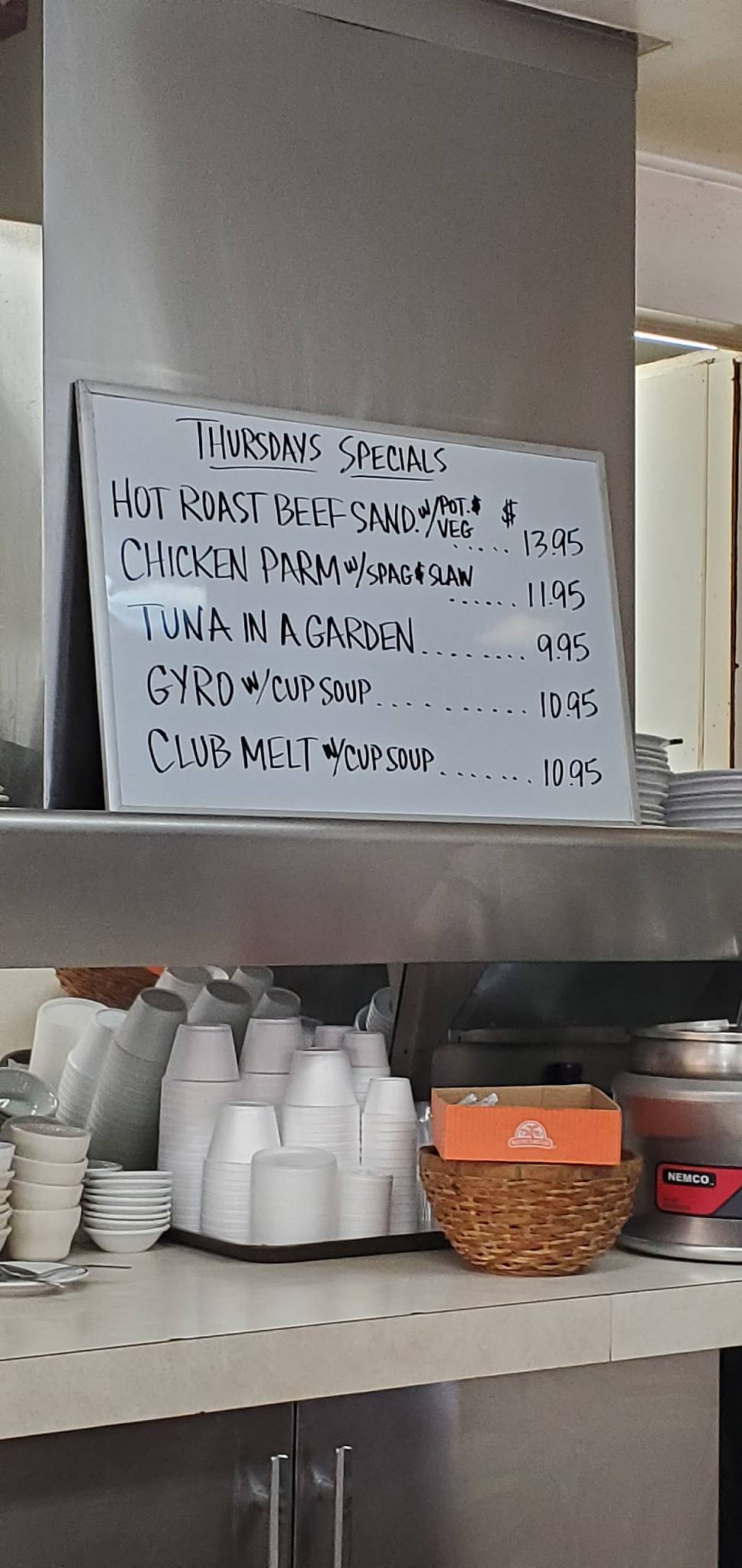 Menu at Chat-n-Chew restaurant, Warren