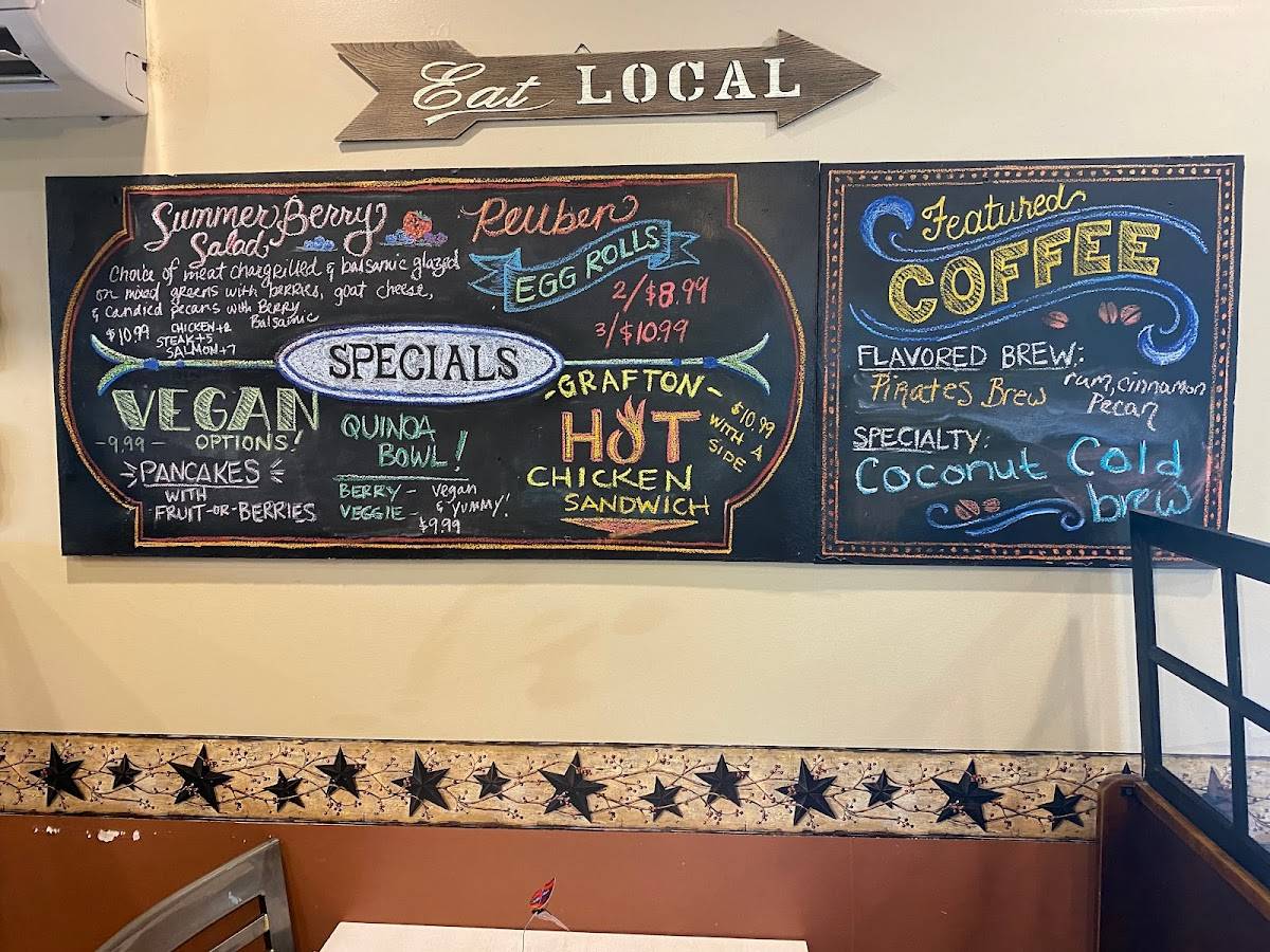 Menu at Check Please Cafe, Grafton