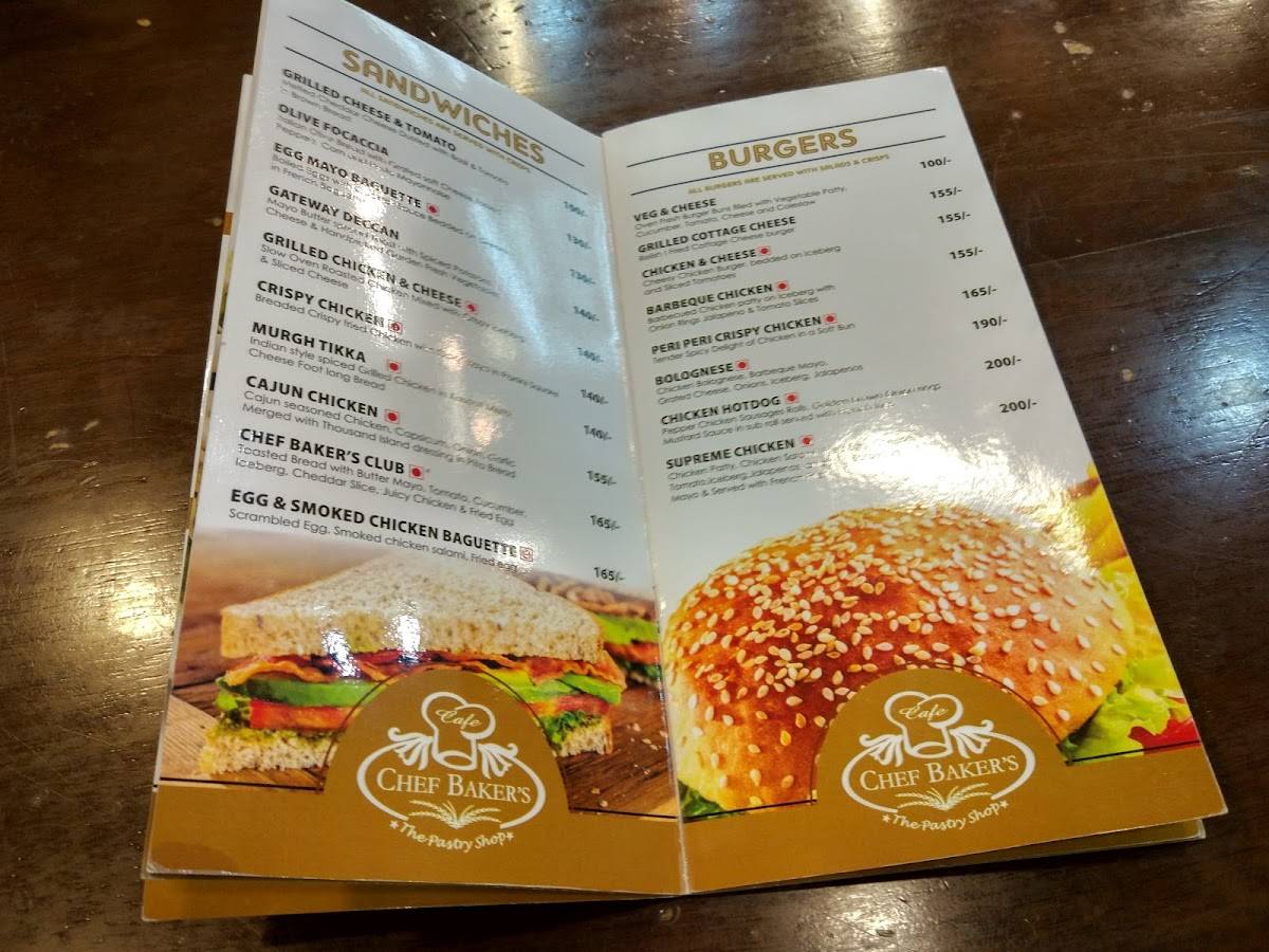 Menu at Chef Bakers - Brookefield, Bengaluru