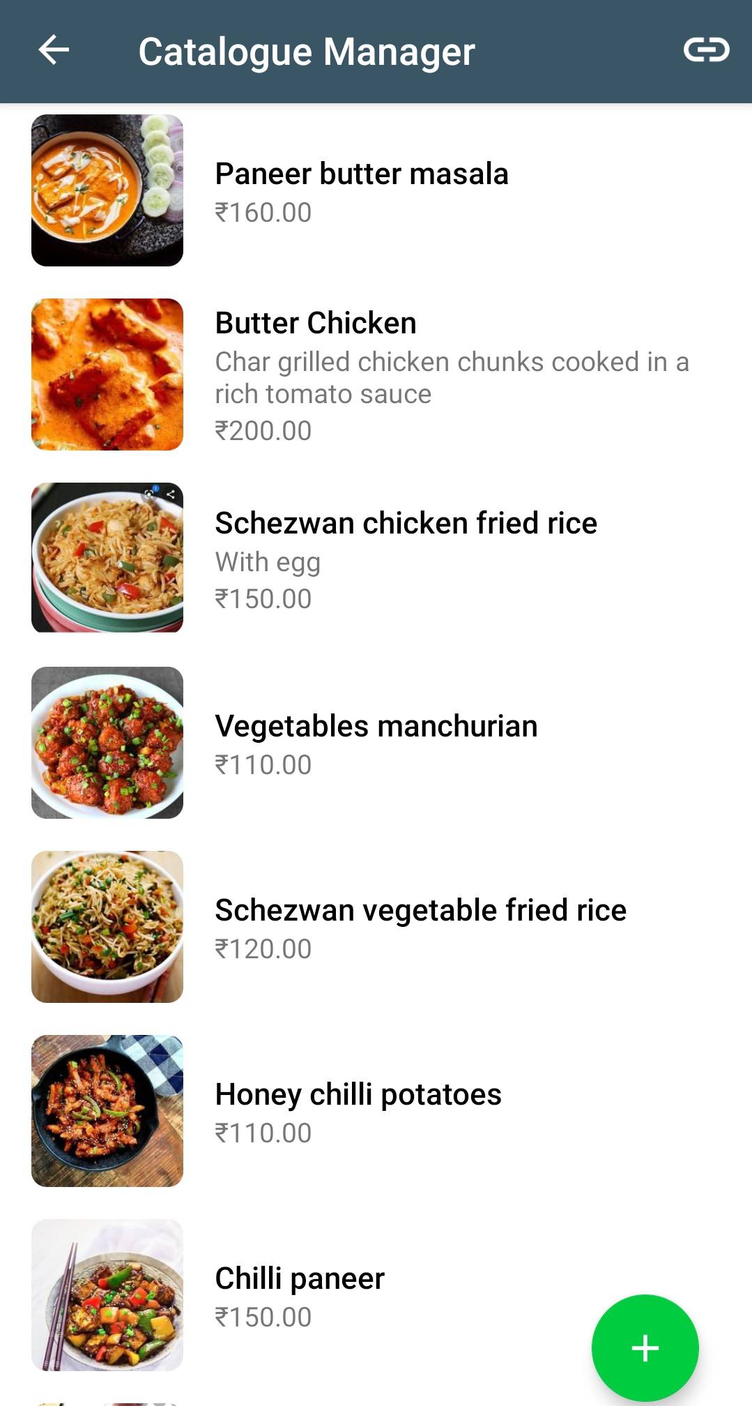 Menu at Chef Cabin, Kangra