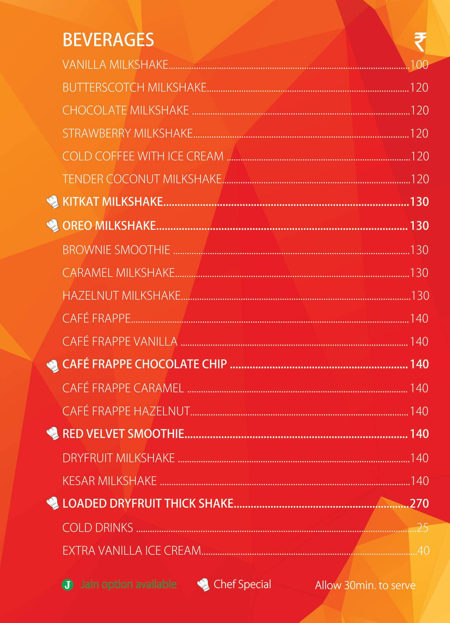 Menu at Chef Sisters - Global Fusion Kitchen, Mumbai