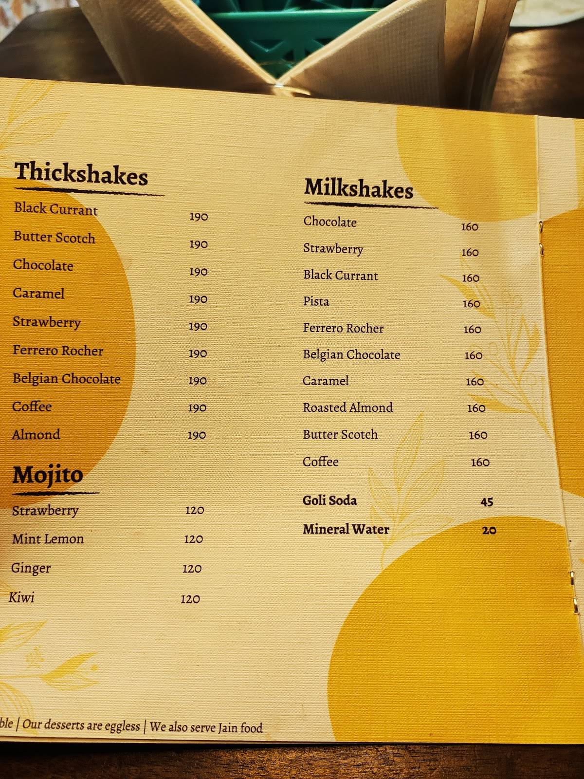 Menu at Fuel Alwarpet - Art cafe, Juice and pasta bar / Veg Restaurant ...