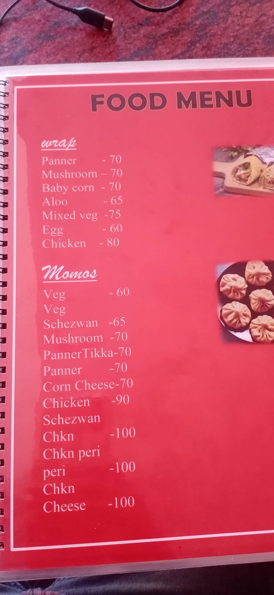 Menu at MG Snacks, Chennai