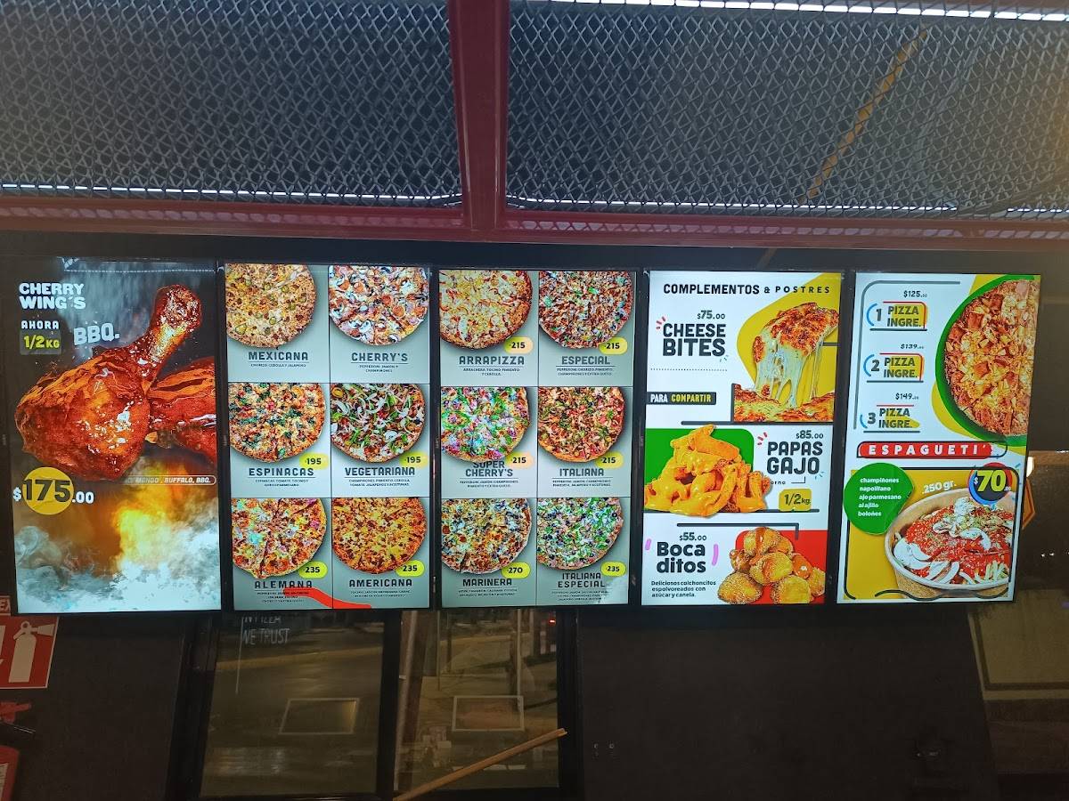 Carta del restaurante Cherrys Pizza, San Luis Potosi, Av. Cordillera ...
