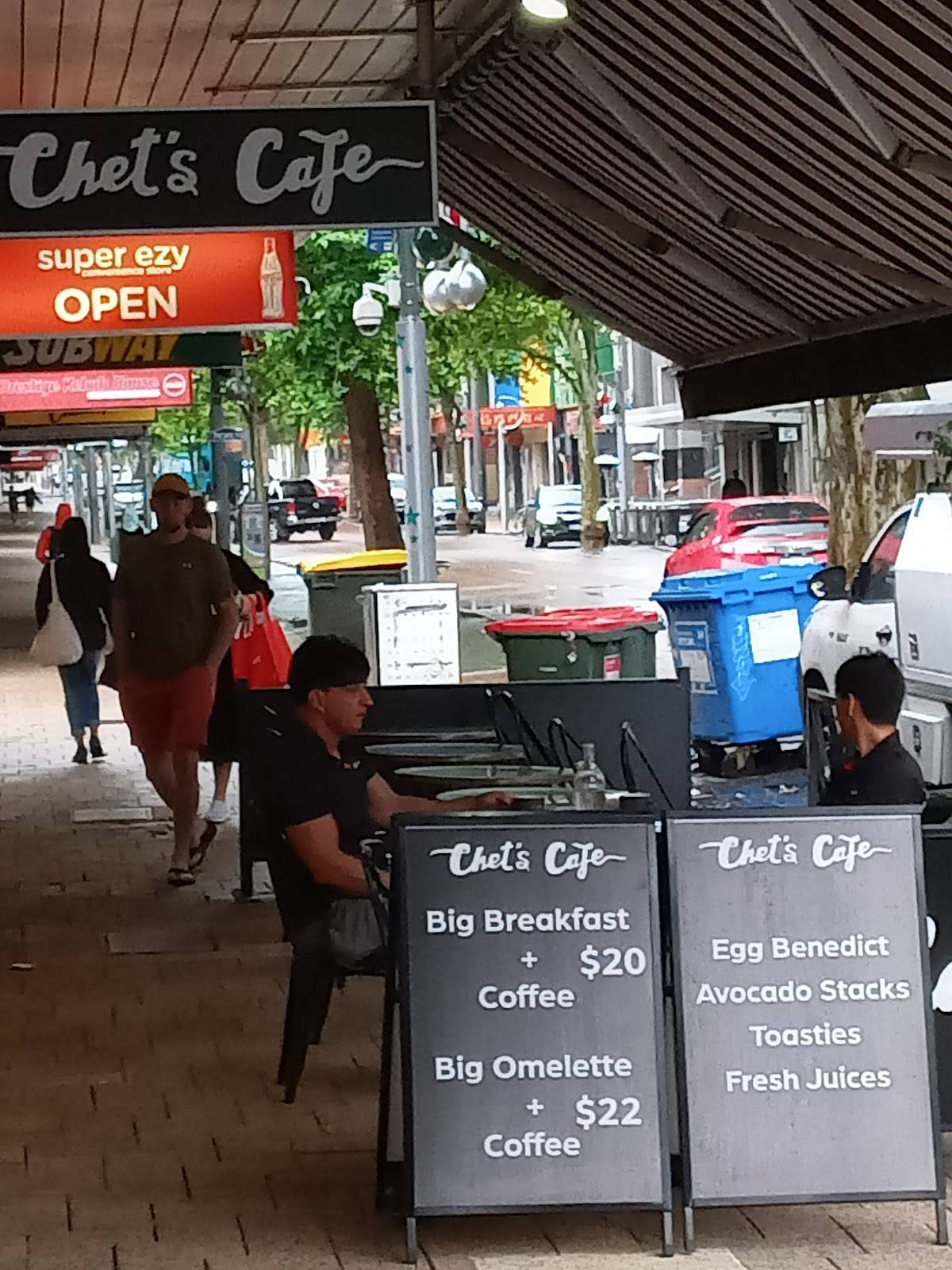 Menu at Chet’s Cafe rebranding with chit chats cafe, Northbridge