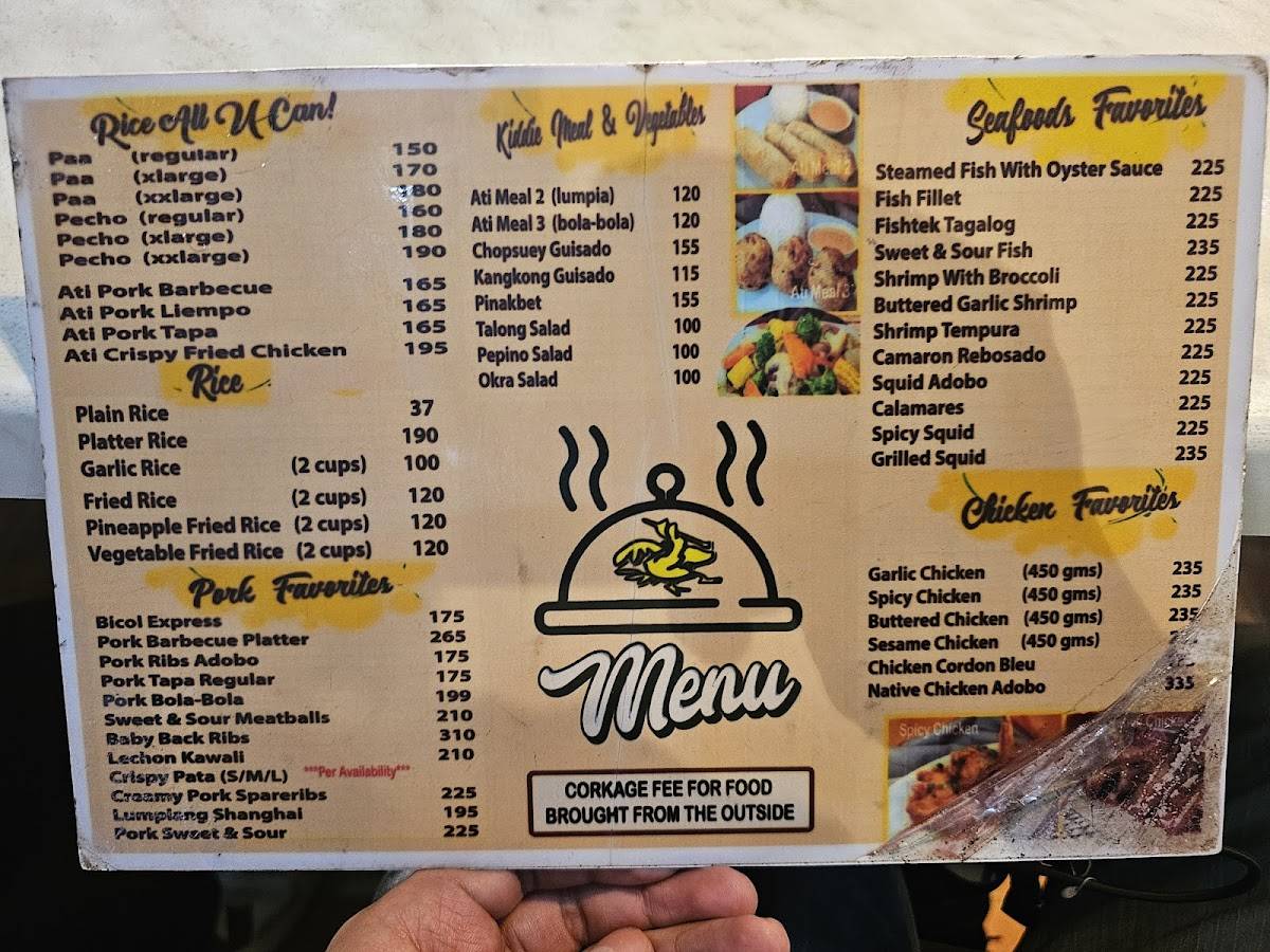 Menu at Chicken Ati-Atihan Ozamiz City restaurant, Ozamiz City, Don ...