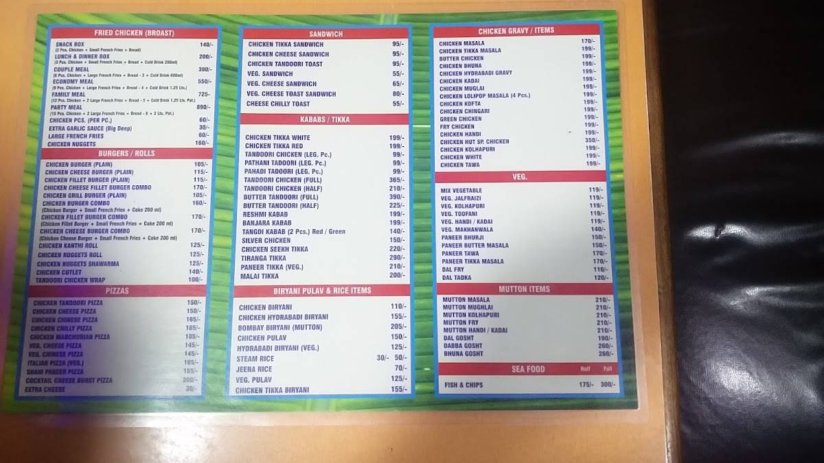 Menu at Chicken hut, Surat, 11