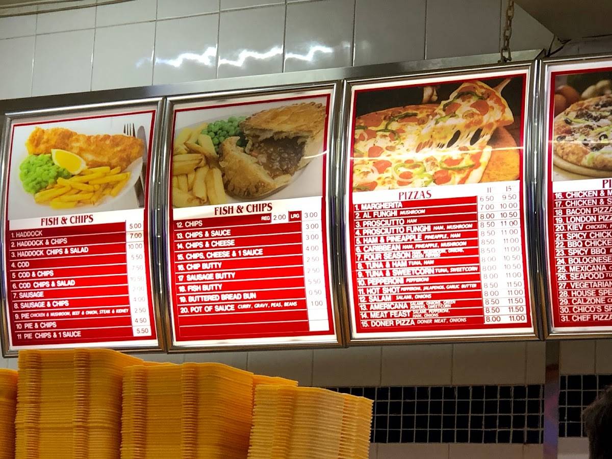 Menu at Chico's fast food, York
