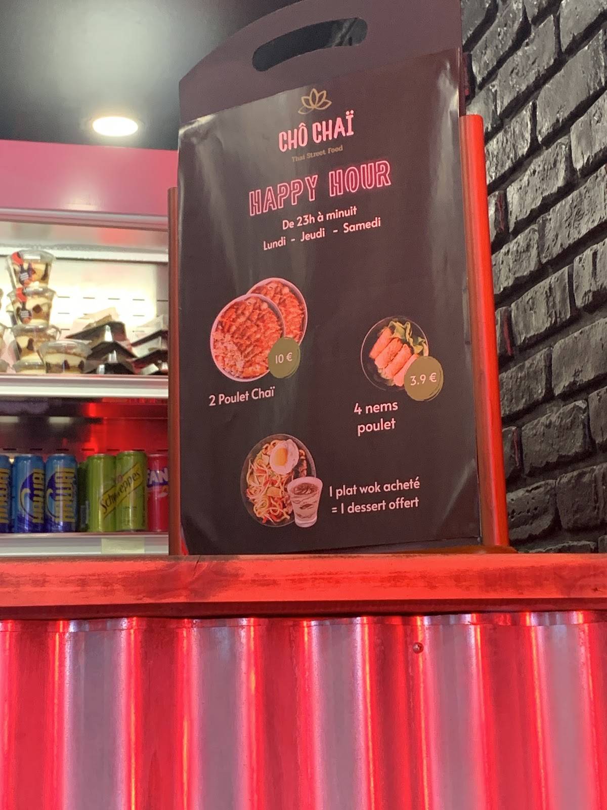 Menu au Chô Chaï Nîmes - Thaï Street Food restaurant, Nimes