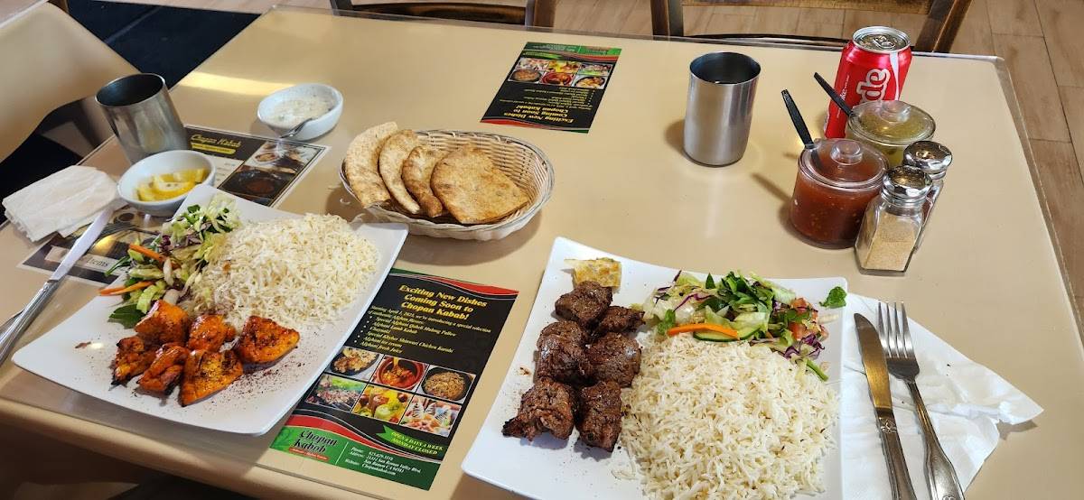 Menu at Chopan Kabob restaurant, Concord