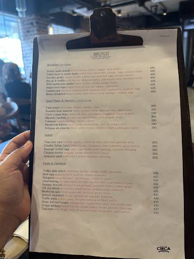 Menu at Circa 1850 restaurant, Cagayan de Oro, 890 Recto Ave