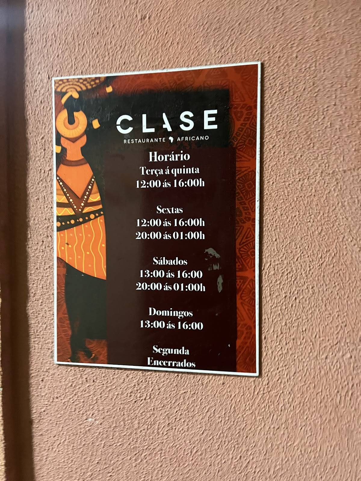 Menu em Clase restaurante, São Domingos de Rana
