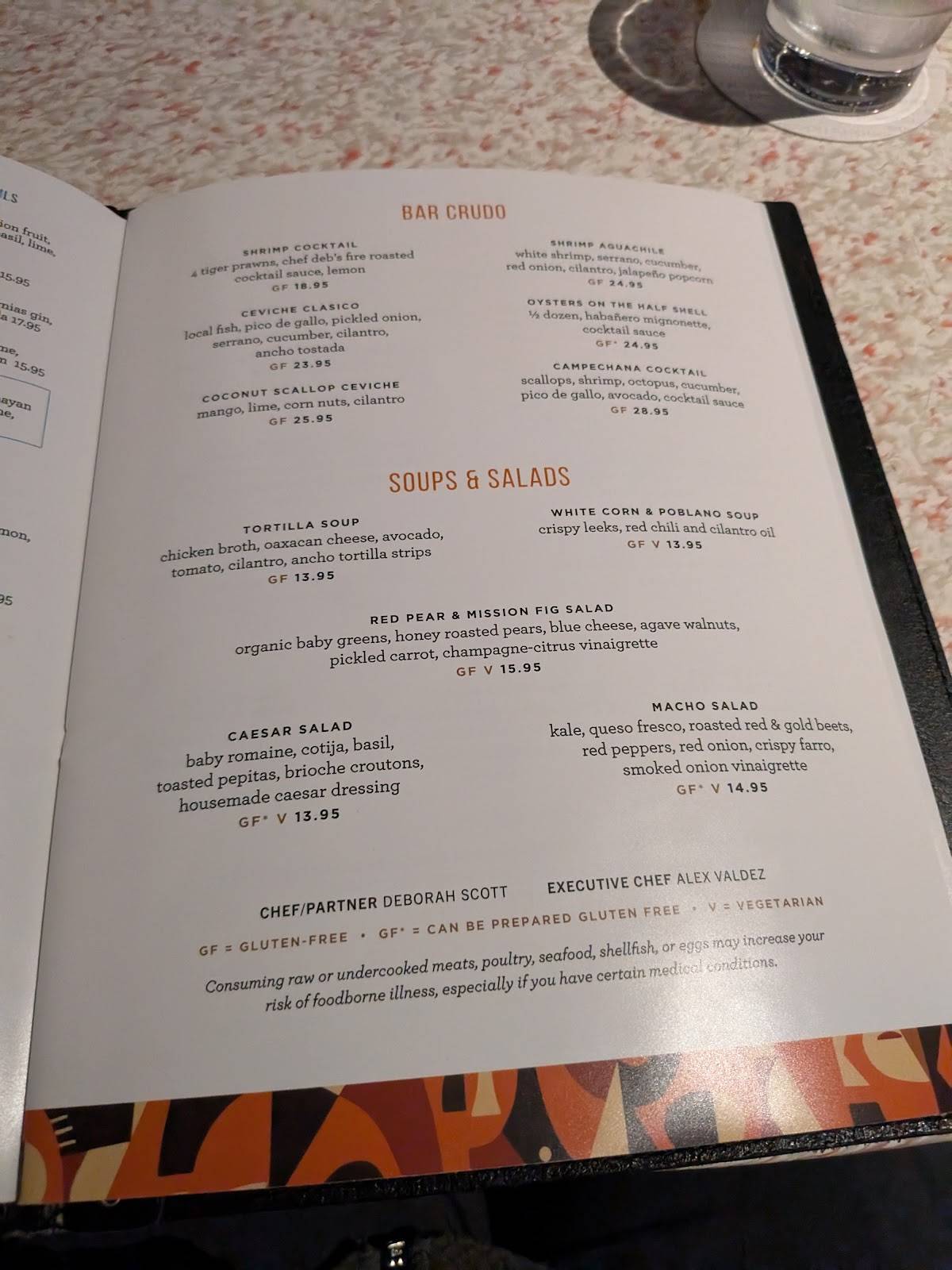 Menu at Coasterra restaurant, San Diego, 880 Harbor Island Dr