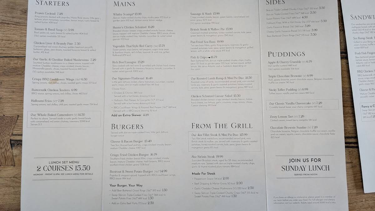 Menu at Coleham Tap pub & bar, Shrewsbury