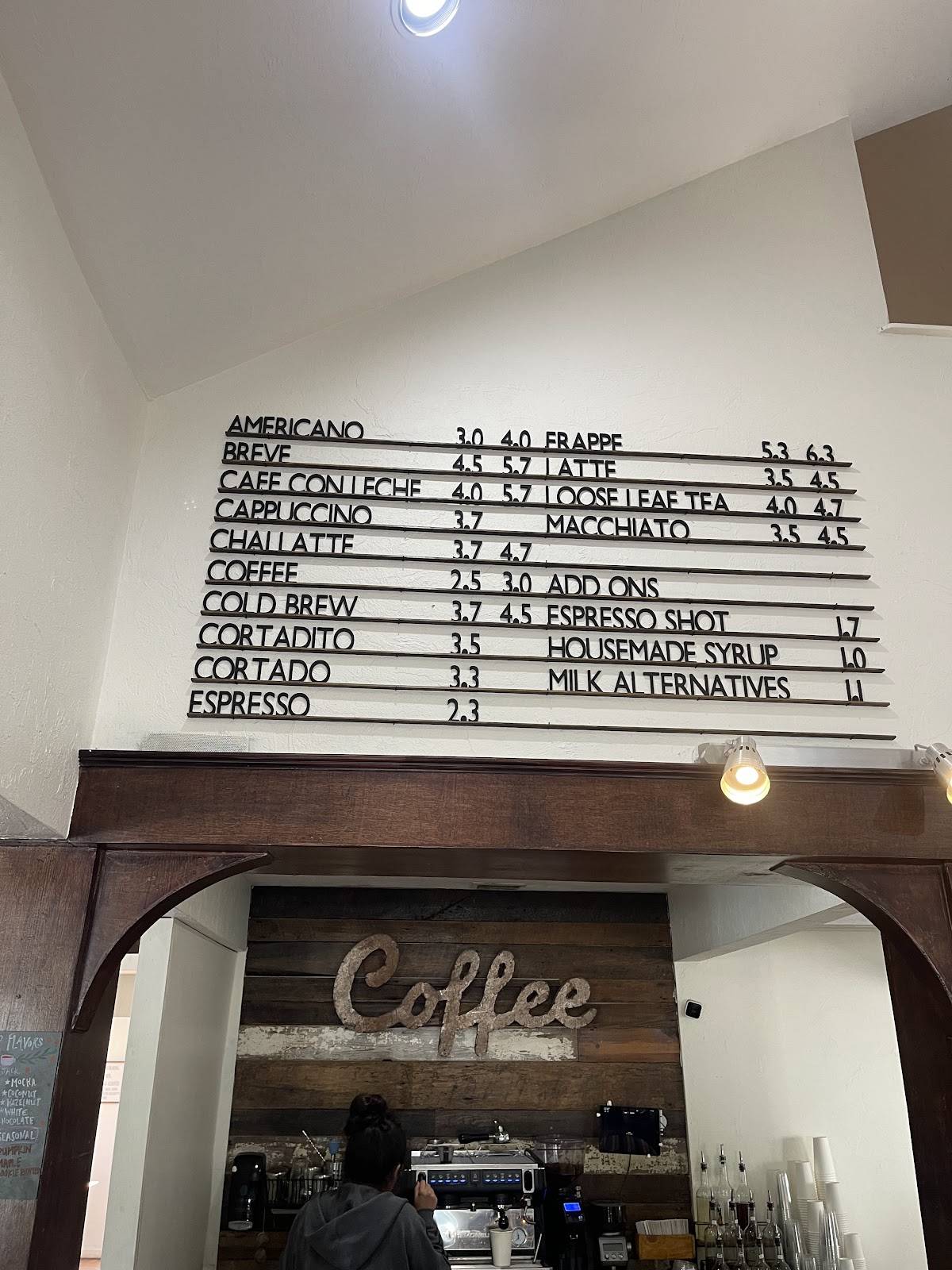 Menu at Colsie Coffee & Bakeshop cafe, High Springs, W U.S. Hwy 27