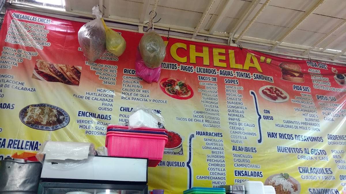 Menu at Comida corrida restaurant, Mexico, La Paz Market