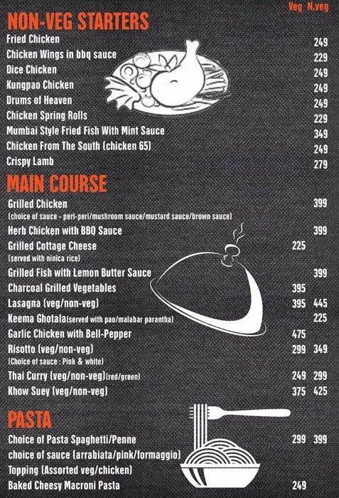 Menu at Concrete By Jungle Cafe, New Delhi