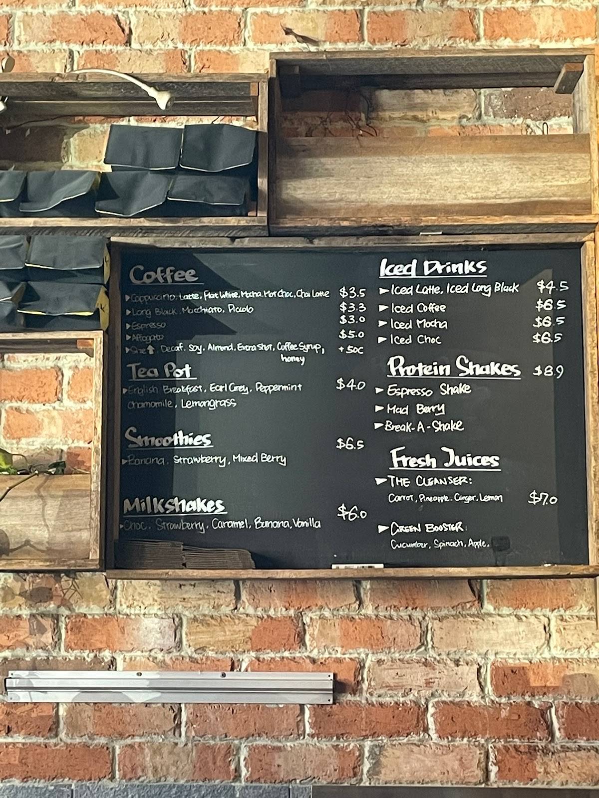 Menu at Copper Cafe, Saint Peters