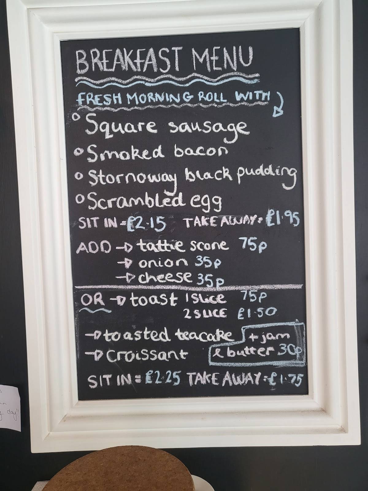 Menu at Crema Café cafe, Hamilton
