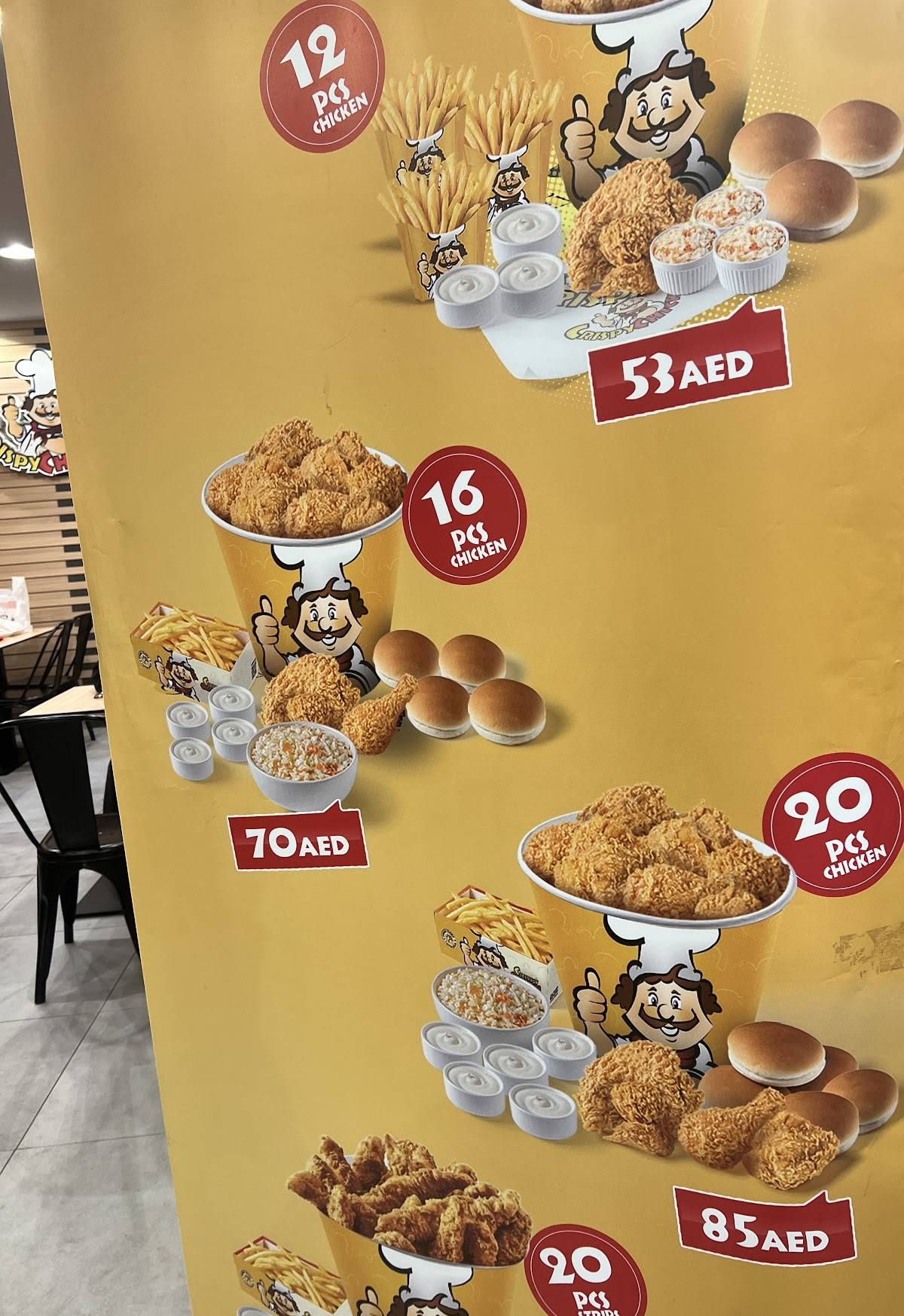 Menu at Crispy Chicken-Hamdan St.كرسبي تشكن ش. حمدان restaurant, Abu ...