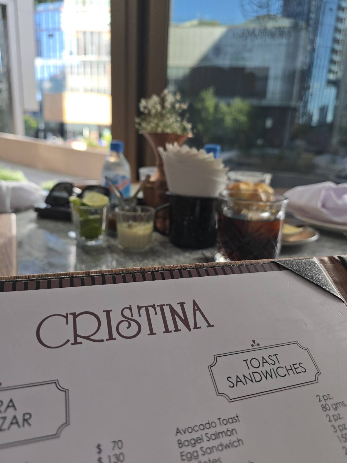 Carta del restaurante Cristina - Guadalajara, Zapopan