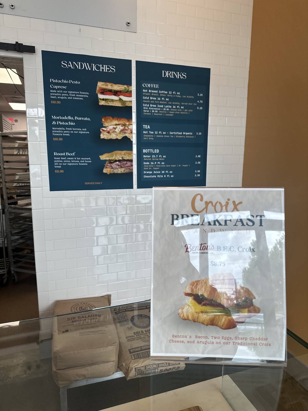 Menu at Croix Bakehouse, Frisco