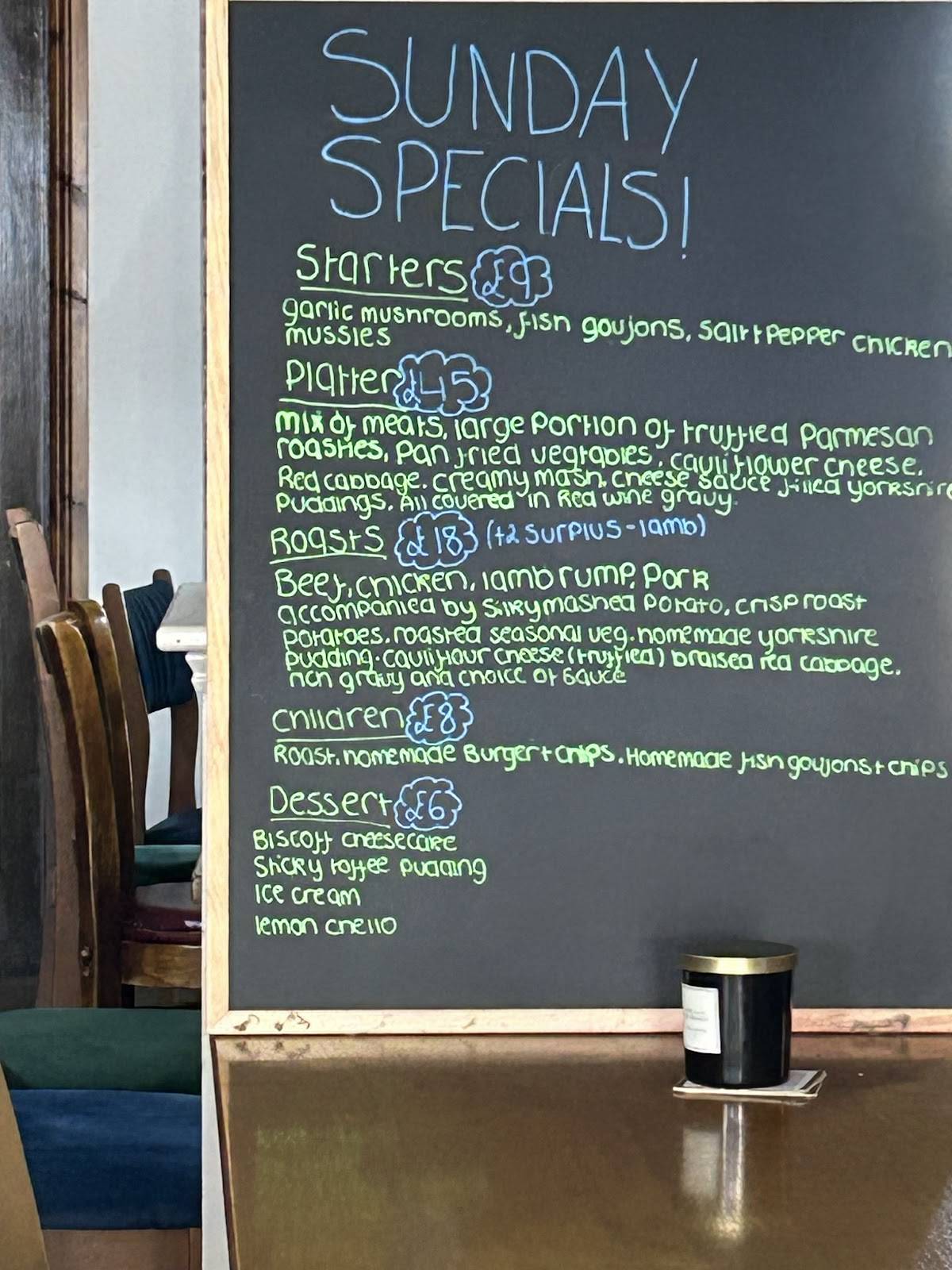 Menu at The Cross Keys, Dunnington pub & bar, York, 3 Common Rd