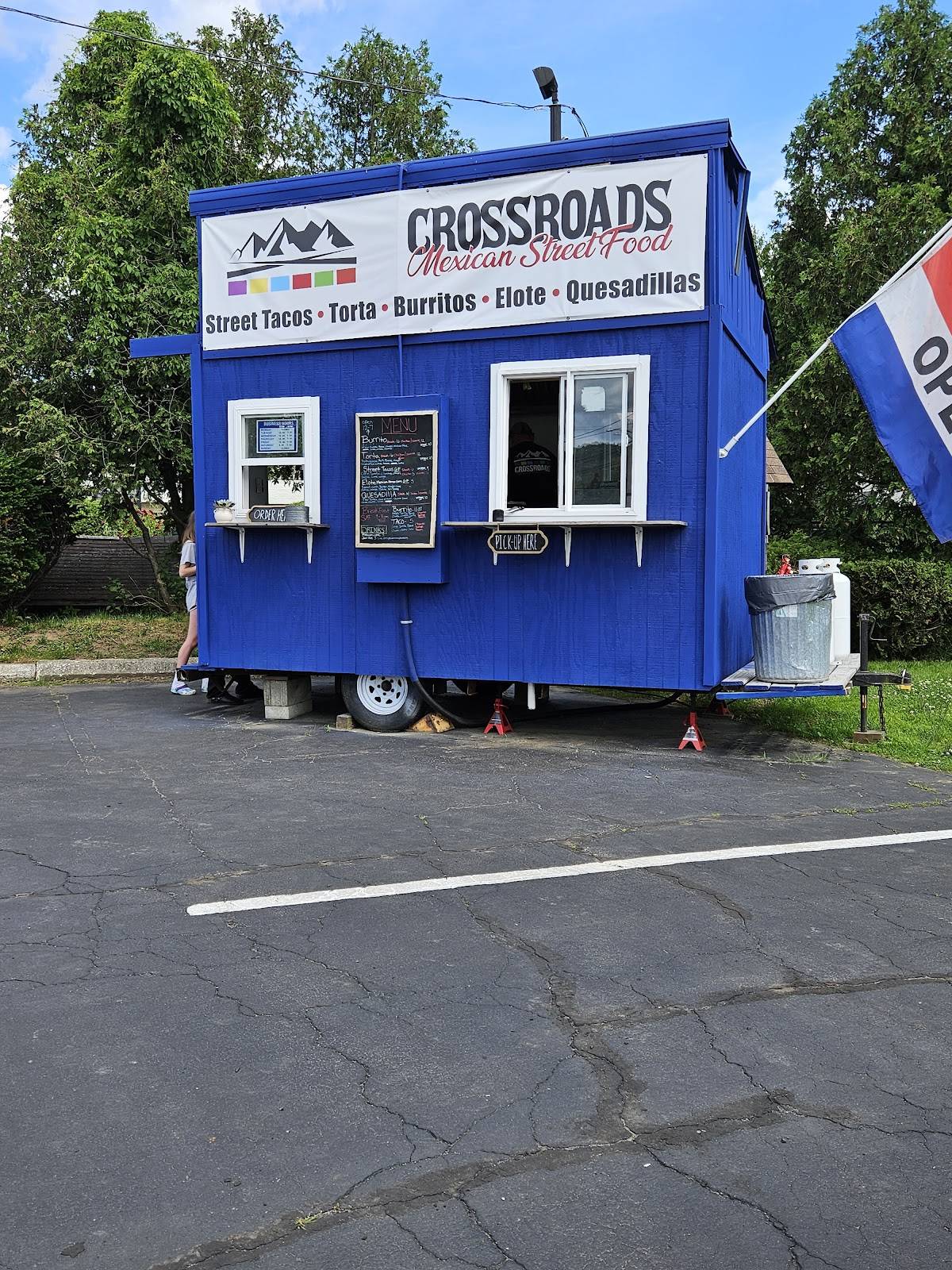 Menu at Crossroads Food Trailer restaurant, Brattleboro