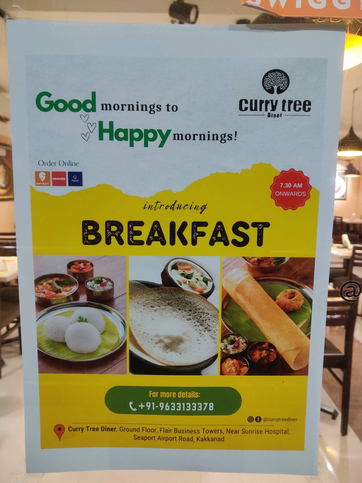 Menu at Curry Tree Diner, Kakkanad, Near Sunrise Hospital