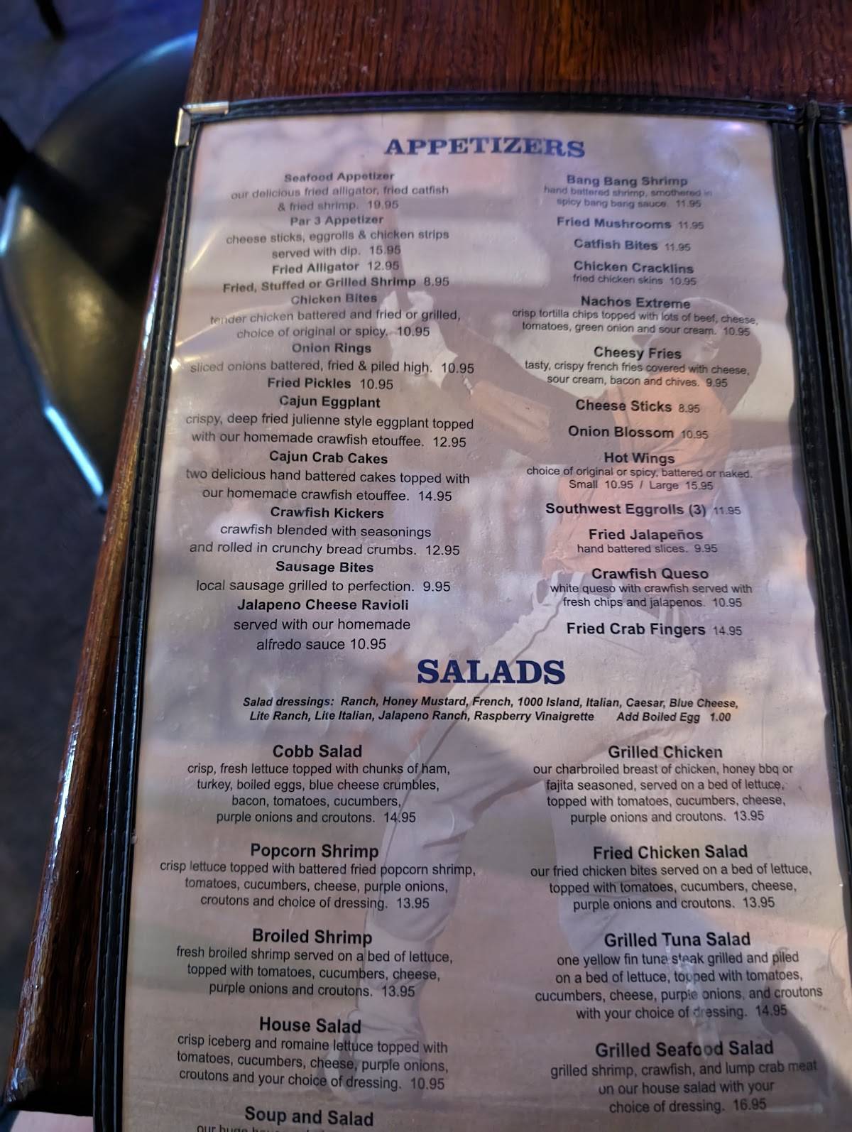 Menu at D C's Sports Bar & Steakhouse, Eunice