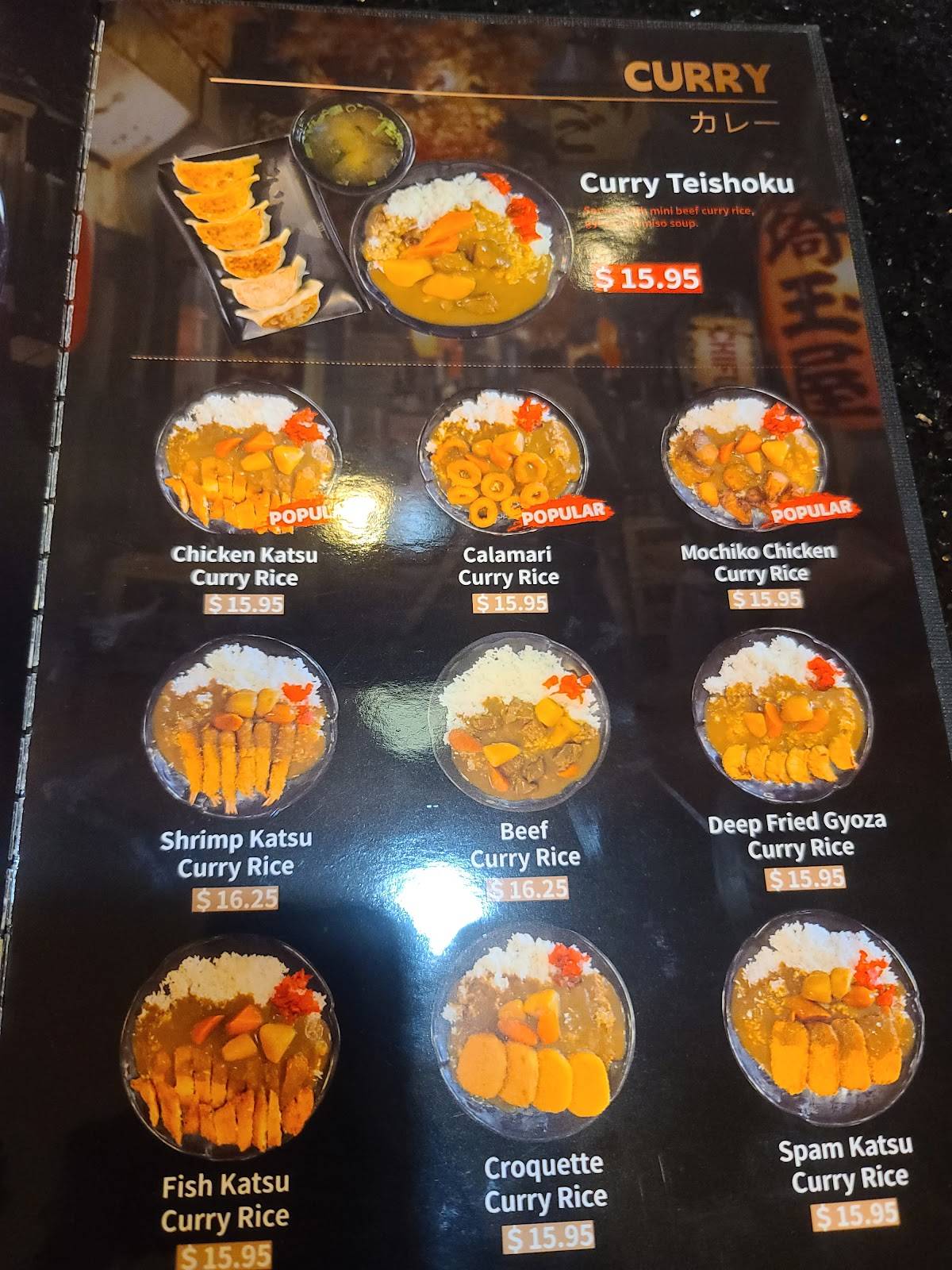 Carta del restaurante Daiichi Ramen Pearl City, Pearl City