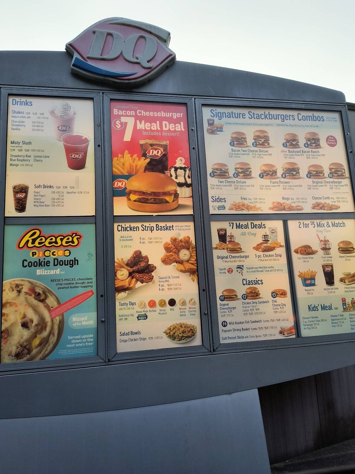 Menu at Dairy Queen Grill & Chill fast food, East Palestine