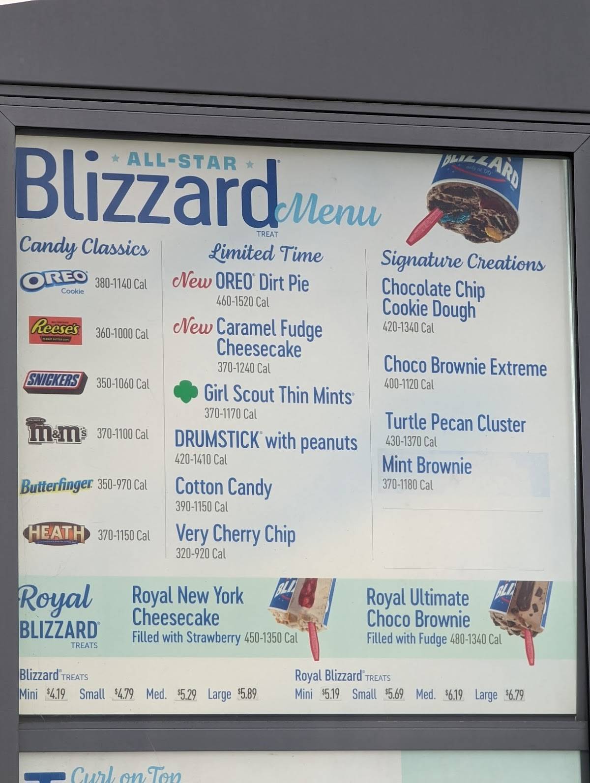 Menu at Dairy Queen Grill & Chill fast food, Rochester, Old Hwy 99 SW